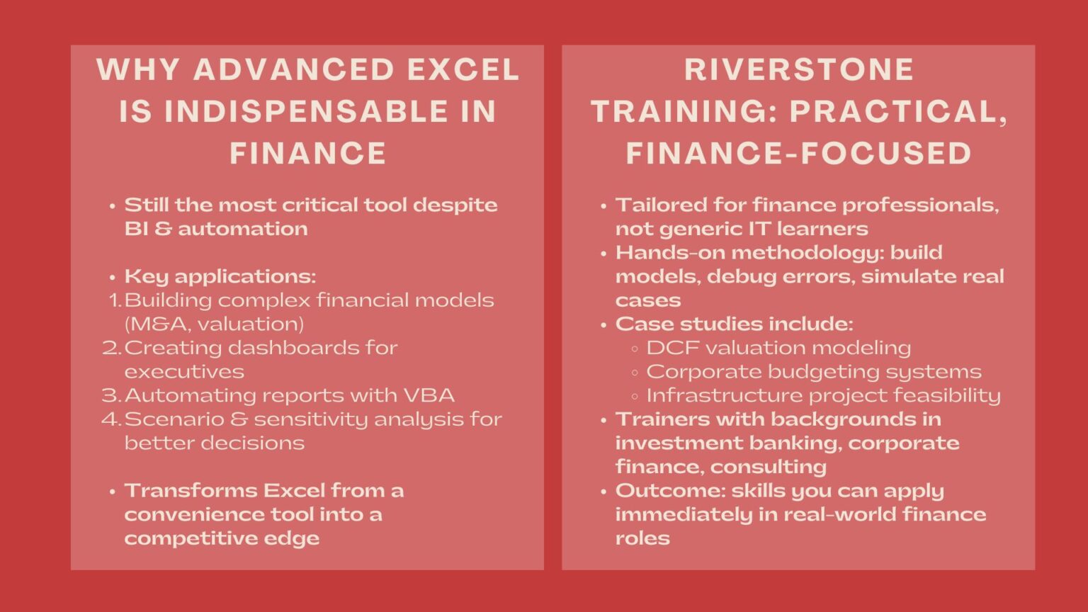 Best Advanced Excel for Finance in Jakarta