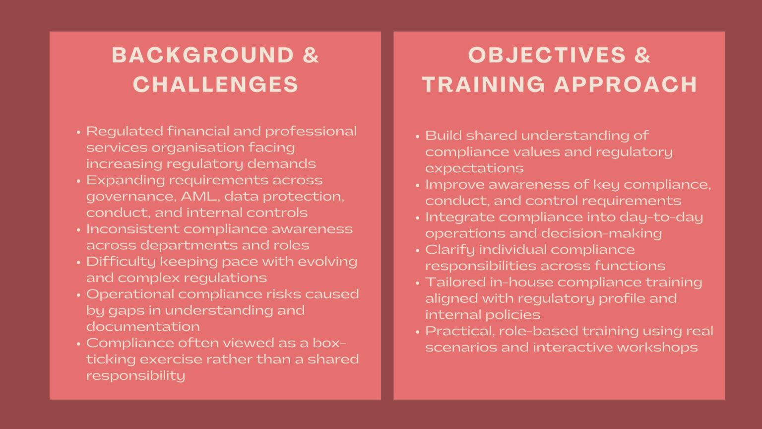 Case Study Compliance In-House